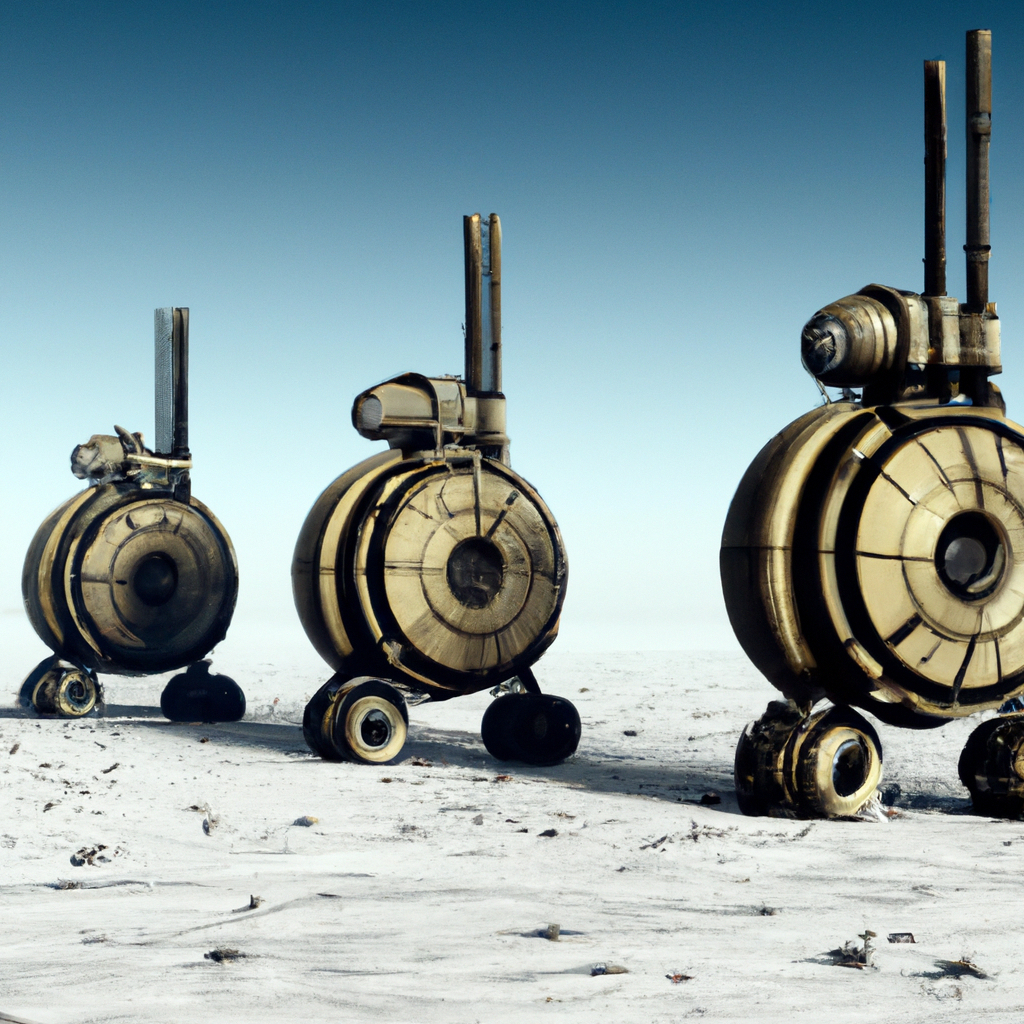 Bristling with missiles, these droid tanks raced int... | OpenArt