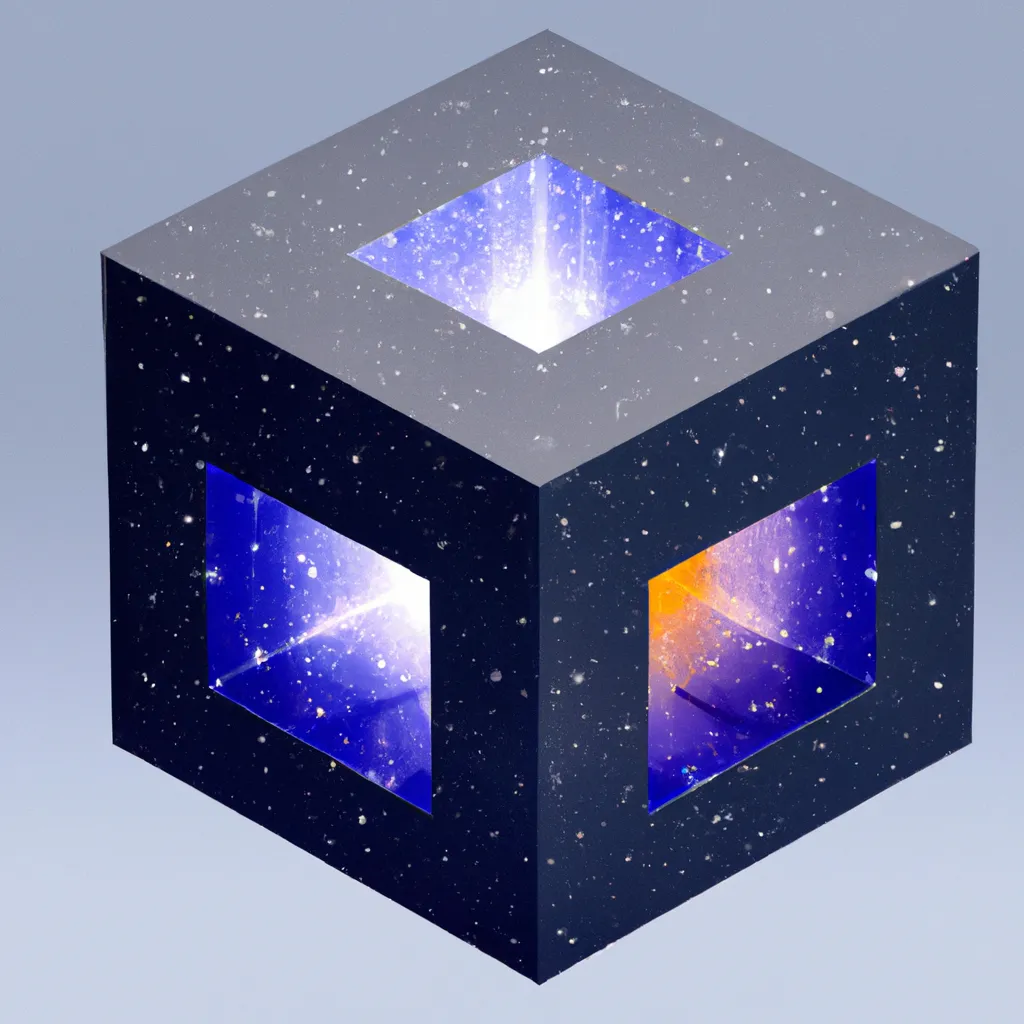 isometric cube, supernova inside cube, hyperrealisti... | OpenArt