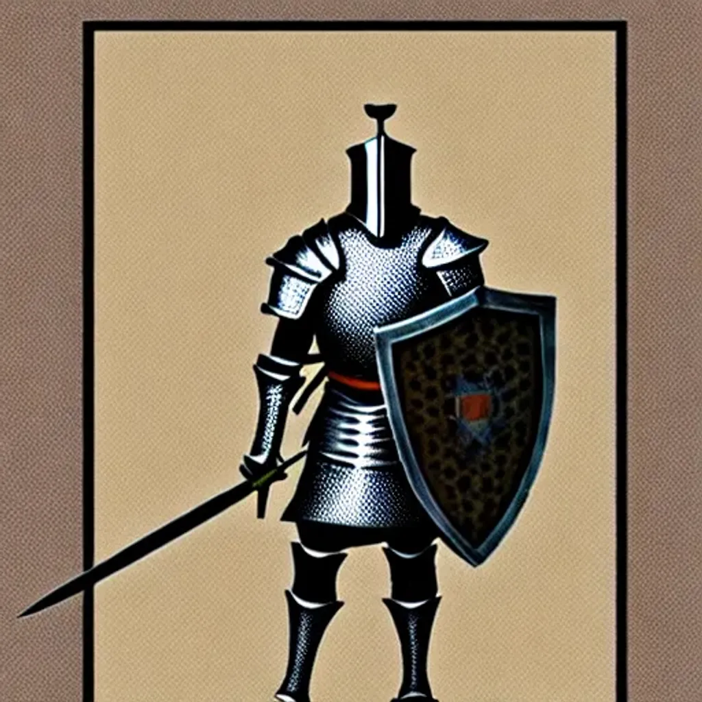 a German knight with a minigun. | OpenArt