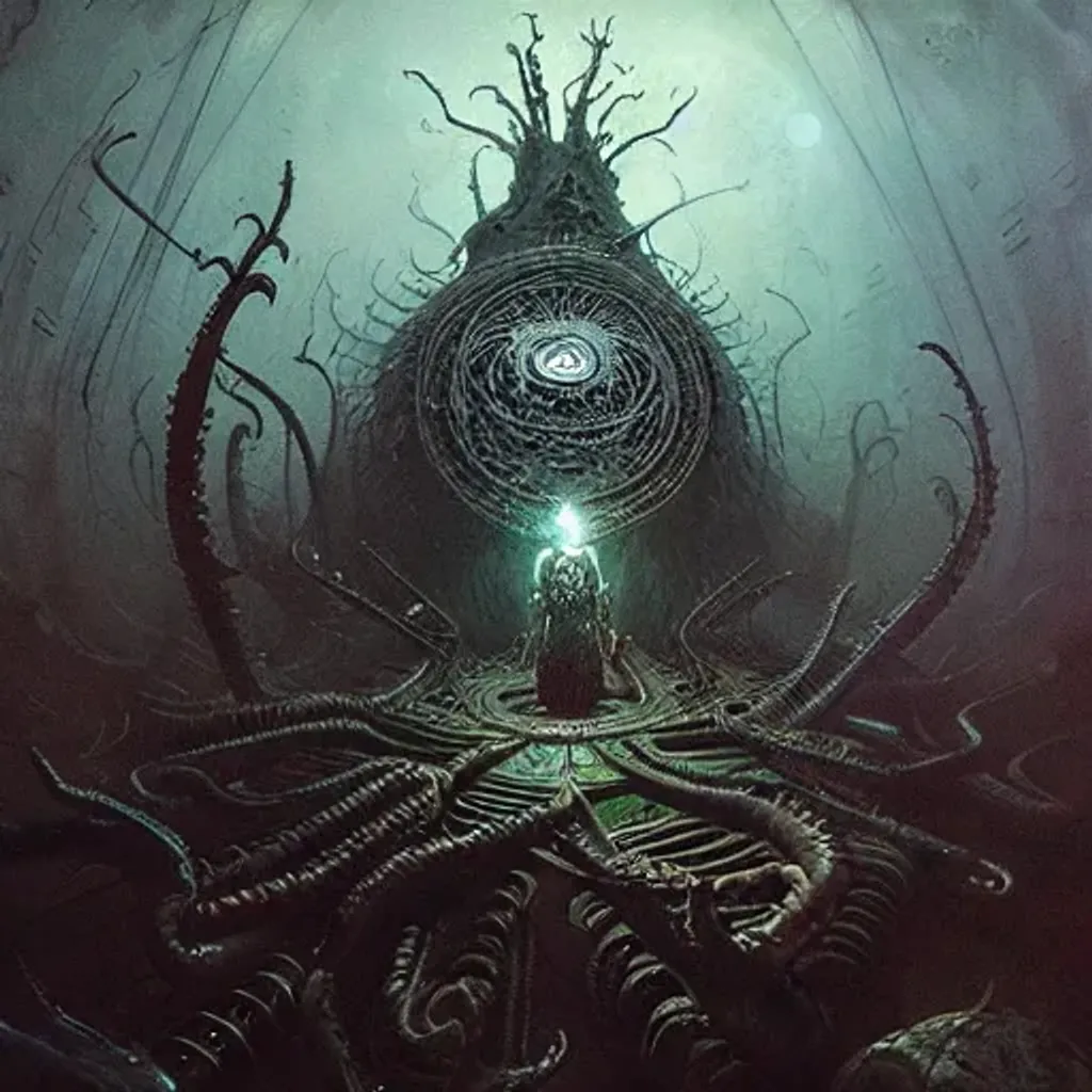 Four-dimensional eldritch horror, kaleidoscopic enti...