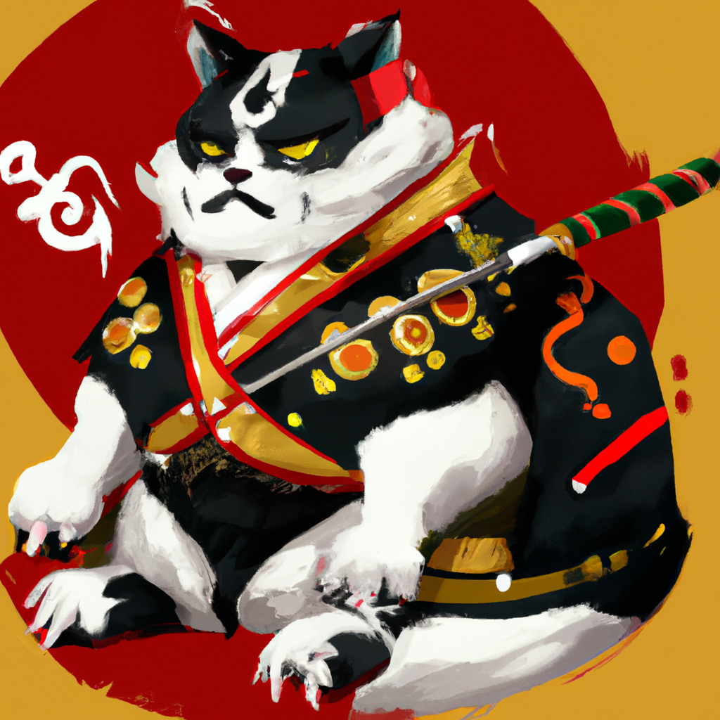 A cat shogun, digital art, highly detailed, high qua... | OpenArt