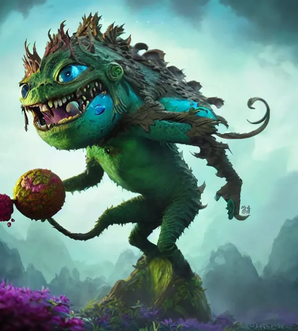 an anthropomorphic bipedal swampy poisonous acidic t... | OpenArt