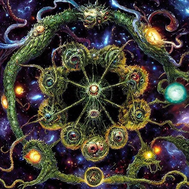 four-dimensional eldritch being, multiverse-travelin... | OpenArt