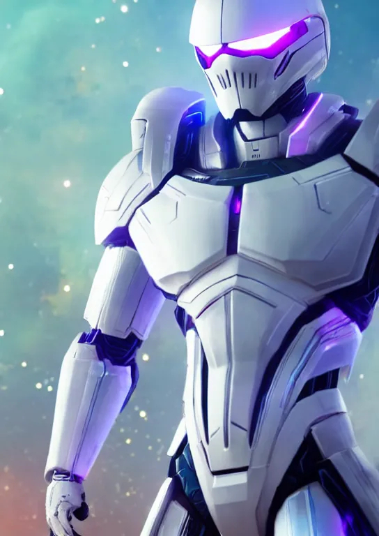 white galaxy body with humanoid face , octane render... | OpenArt