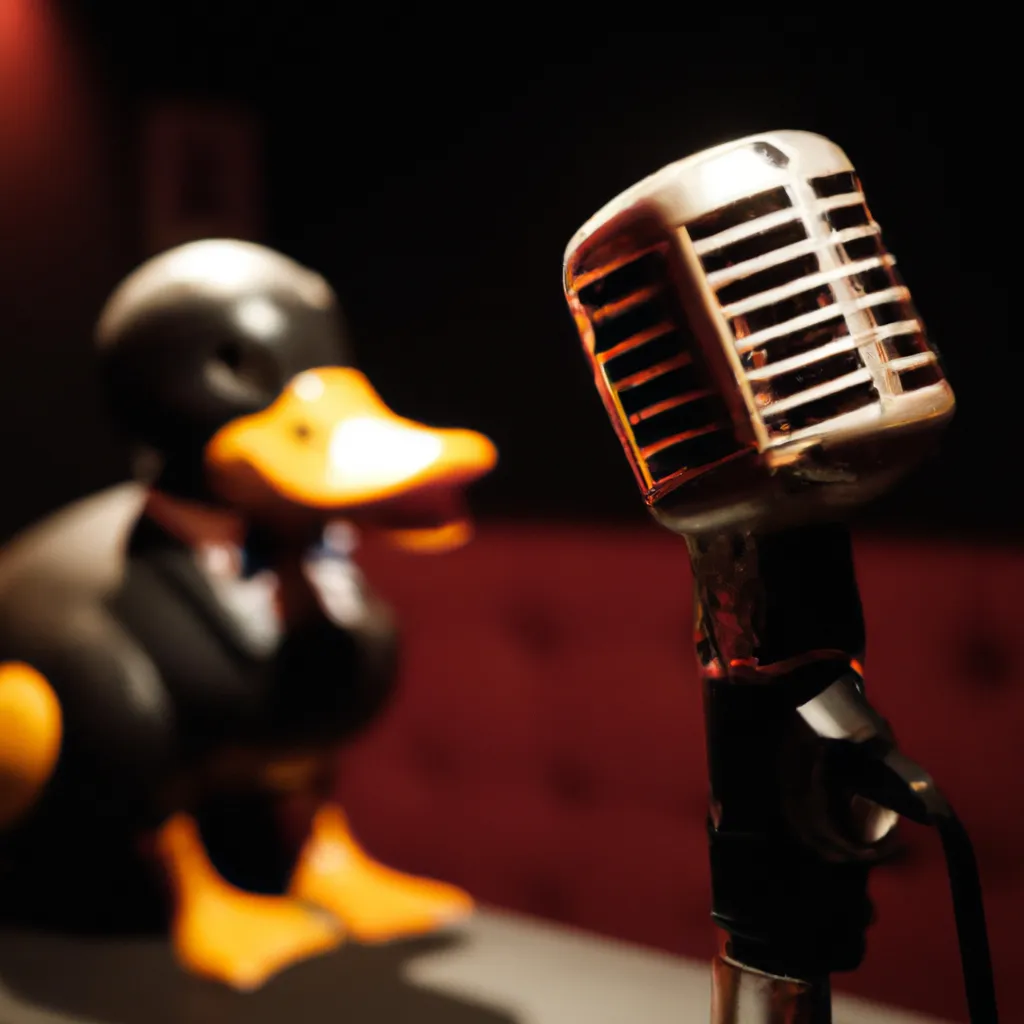 rubber duck duke ellington. Harlem jazz club. Singin...