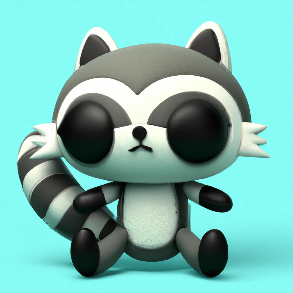3D Render of Raccoon by sanrio | OpenArt