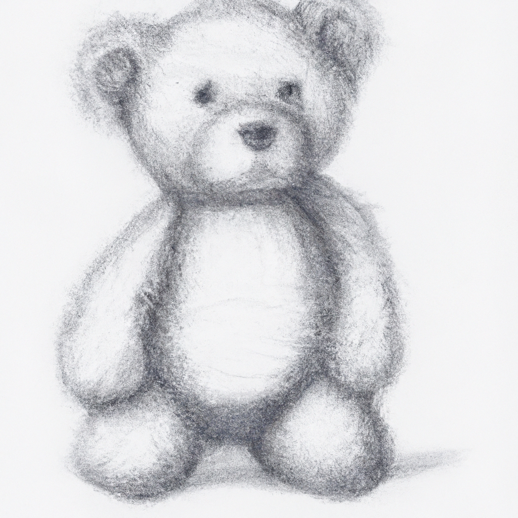 teddy bear drawn in pencil | OpenArt