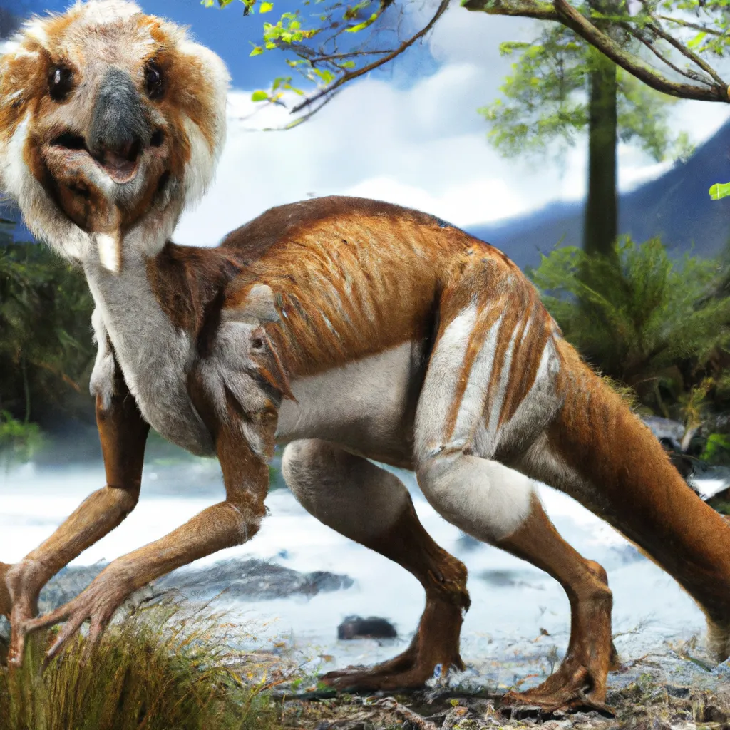a bird eater dinosaur-lemur chimera that looks simil... | OpenArt