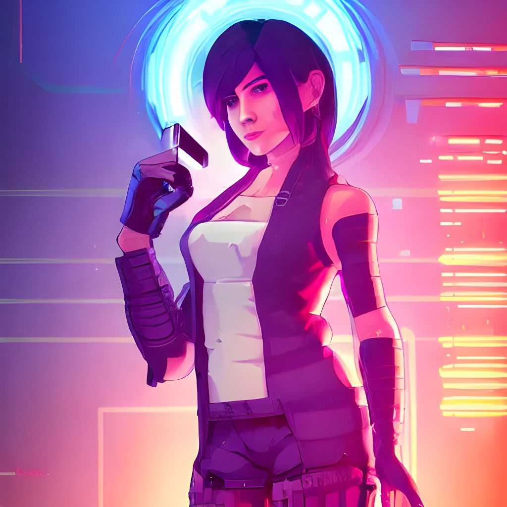 va11 hall-a cyberpunk bartender, beautiful pixel art... | OpenArt