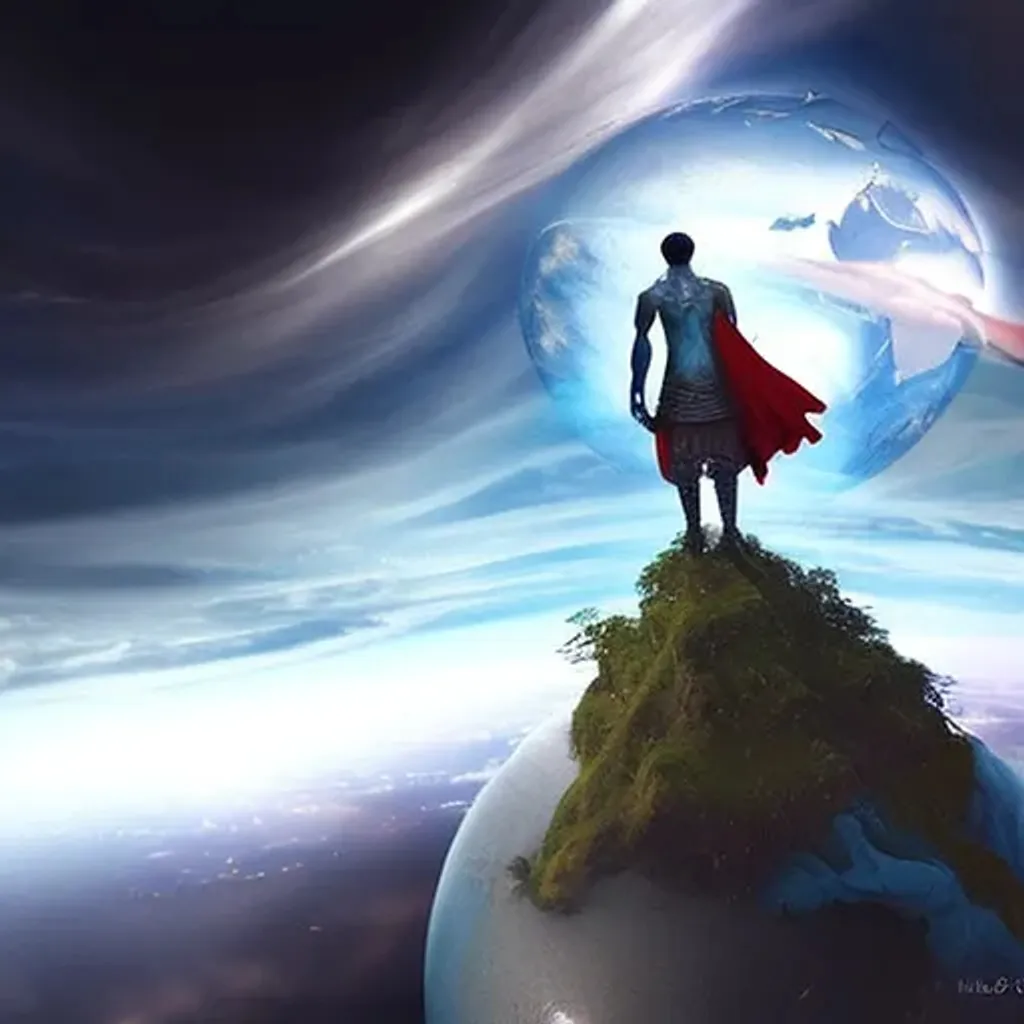 man above the world,fantasy,digital art,epic | OpenArt