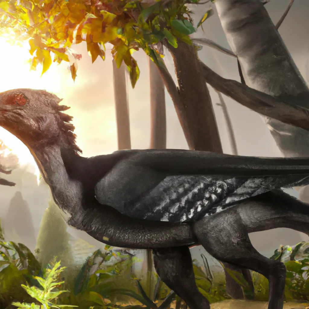 A highly realistic depiction of a giant corvus dinos... | OpenArt
