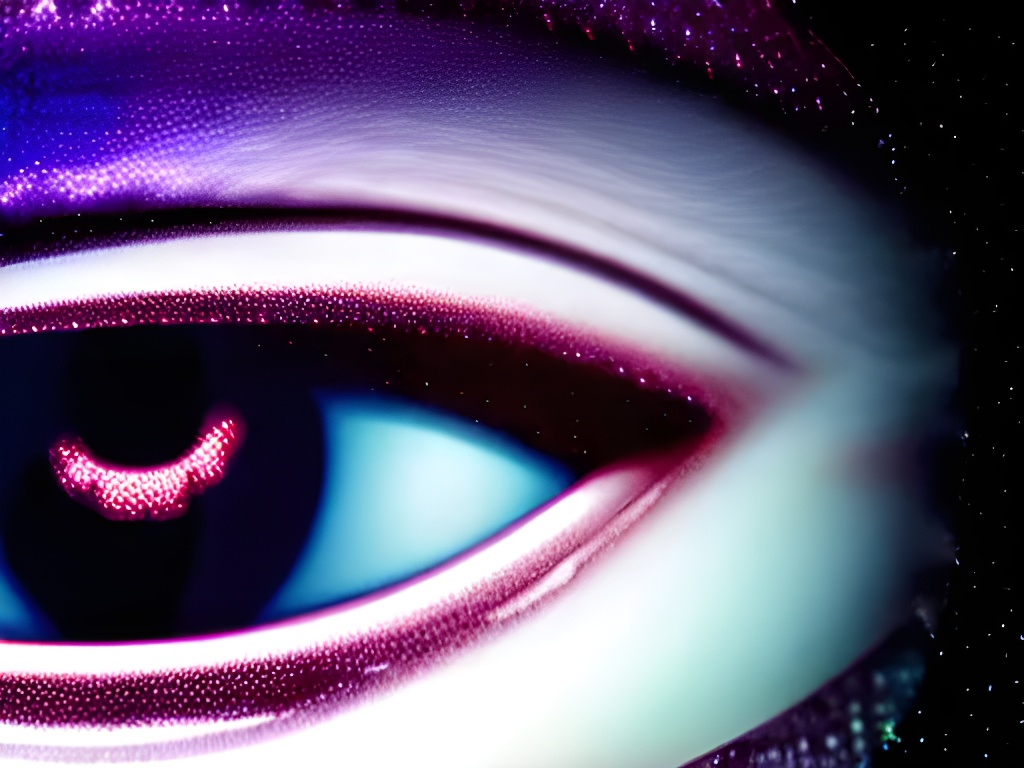Realistic eye, close-up, stars and galaxys inside th... | OpenArt