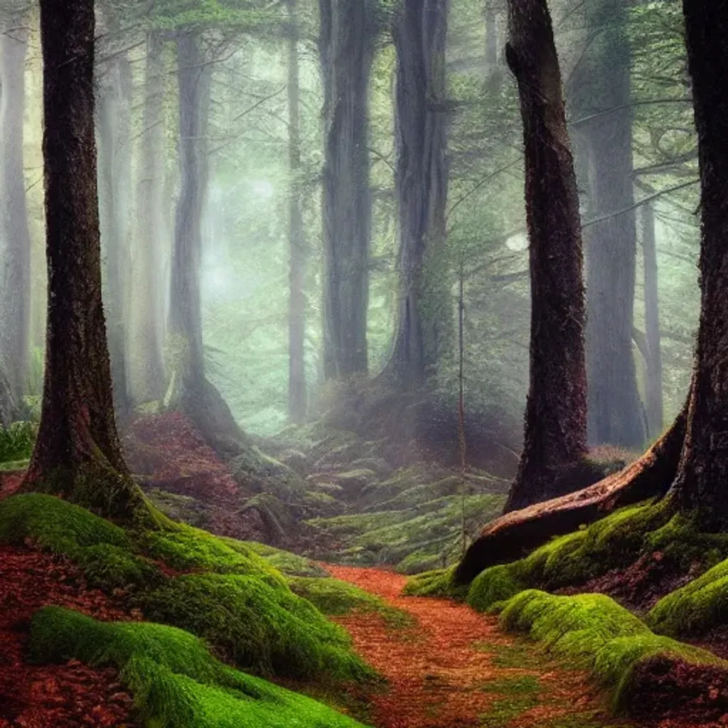 Lord Of Rings Forest Landscape
