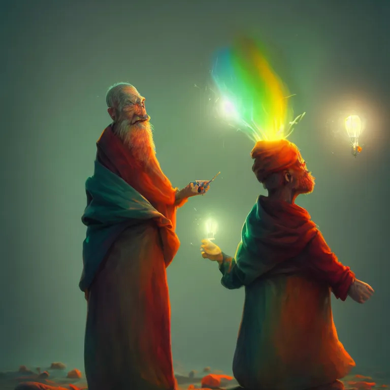 Wisdom is knowing how little we know, colorful conce... | OpenArt