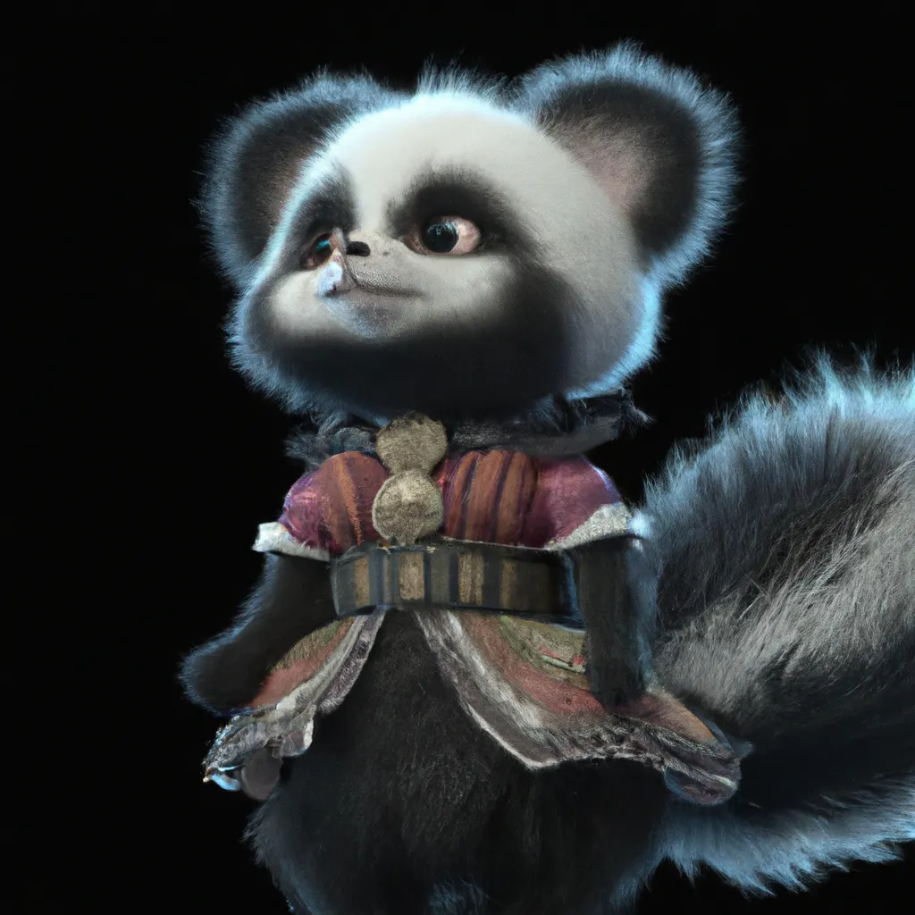 Pixar style, tiny cute and adorable fluffy female sk... | OpenArt