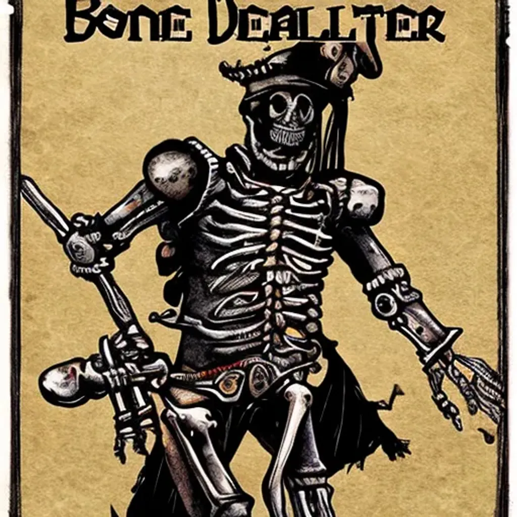 Bone Death Dealer Steam Punk Skeleton. Seize! Blitz... | OpenArt