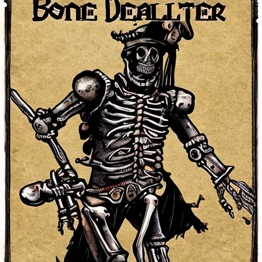 Bone Death Dealer Steam Punk Skeleton. Seize! Blitz... | OpenArt