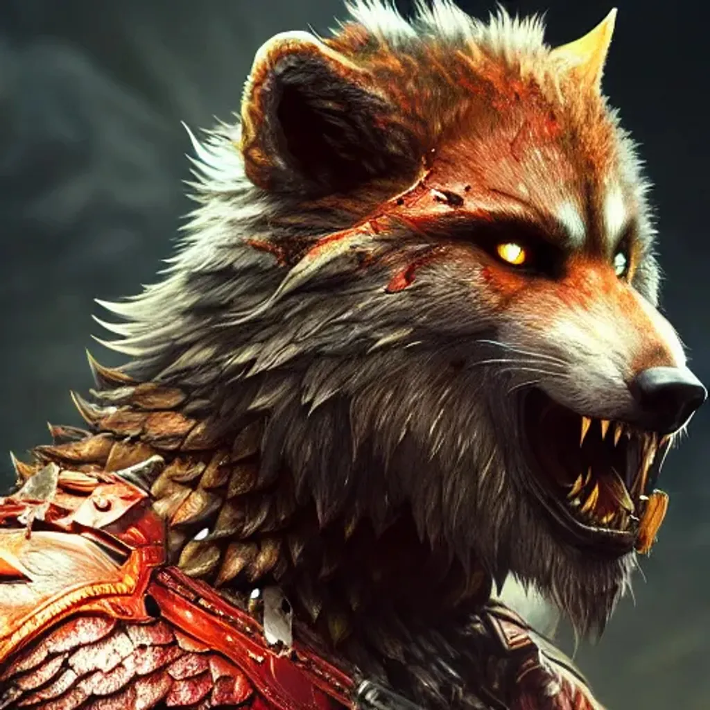 A realistic vision of a deranged man in a wild boar... | OpenArt