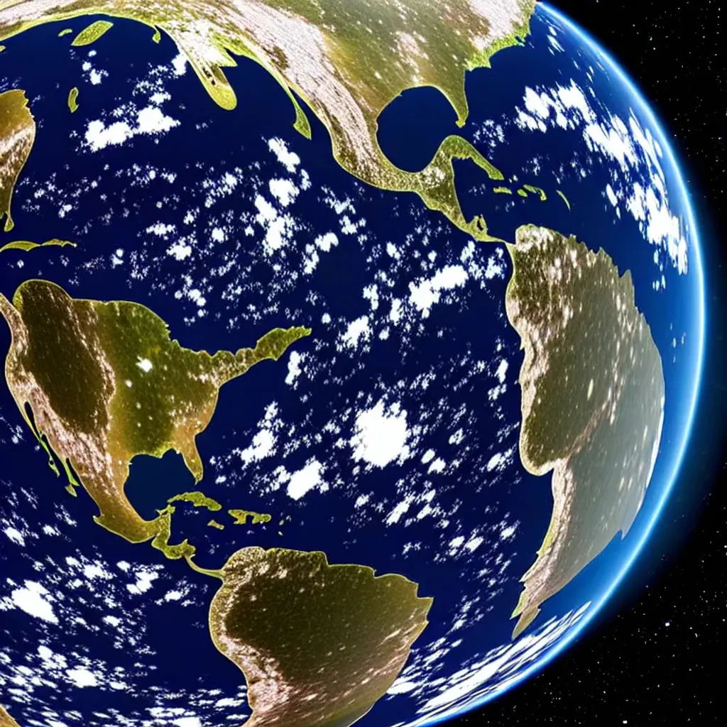 Professional satellite image, of an unusual planet,...