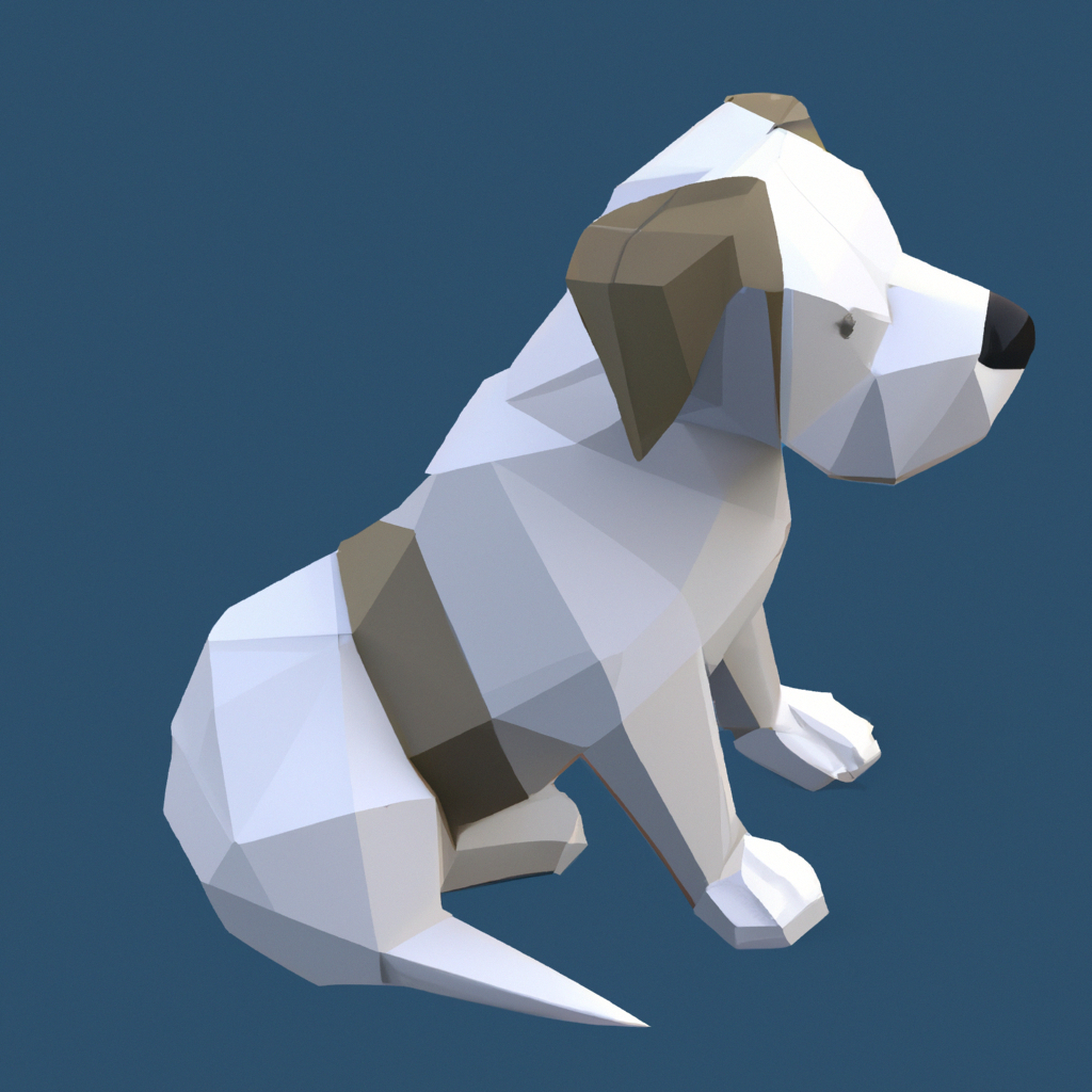 Low Poly 3D Render of a dog | OpenArt