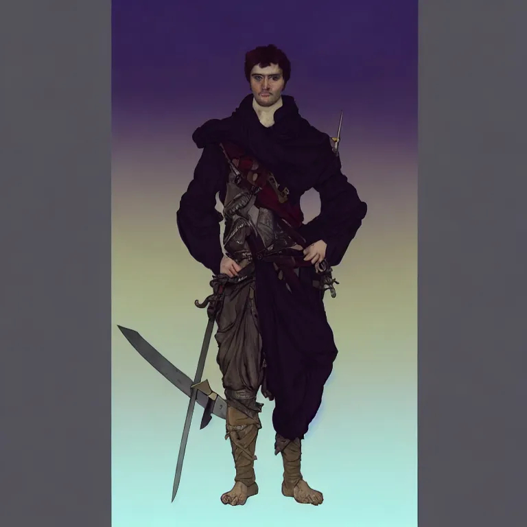 SamDoesArt, a men holding a sword, detailed face, s... | OpenArt