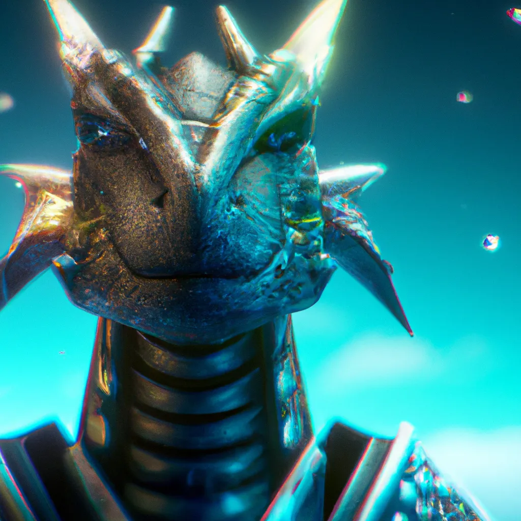 Cute 4d rendered Portrait of a Dragon as Knight at t... | OpenArt