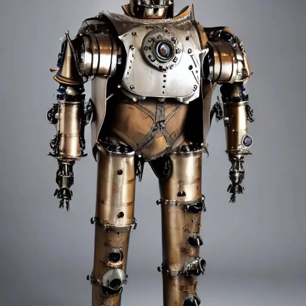 A german steampunk mecha armor suit from the 1915s,... | OpenArt