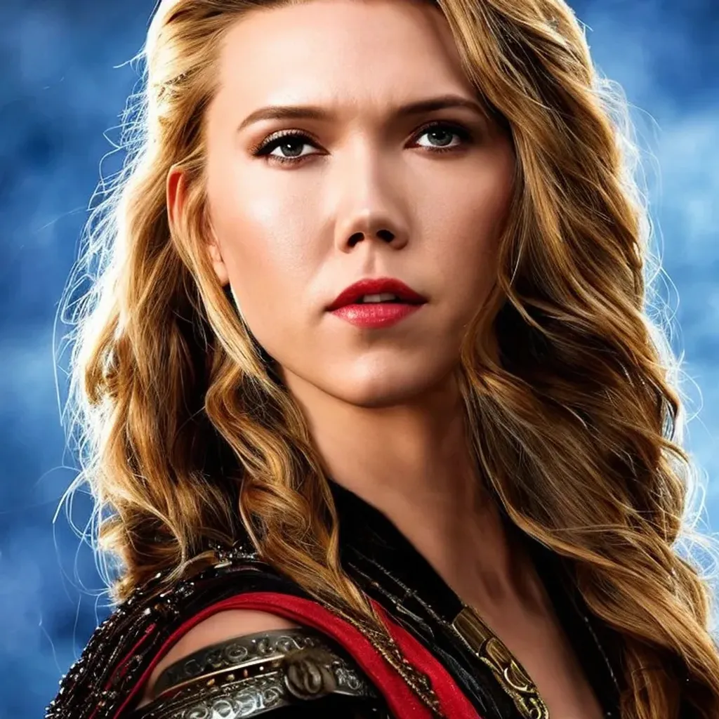 Scarlett Johansson portrait photo of a asia old war... | OpenArt