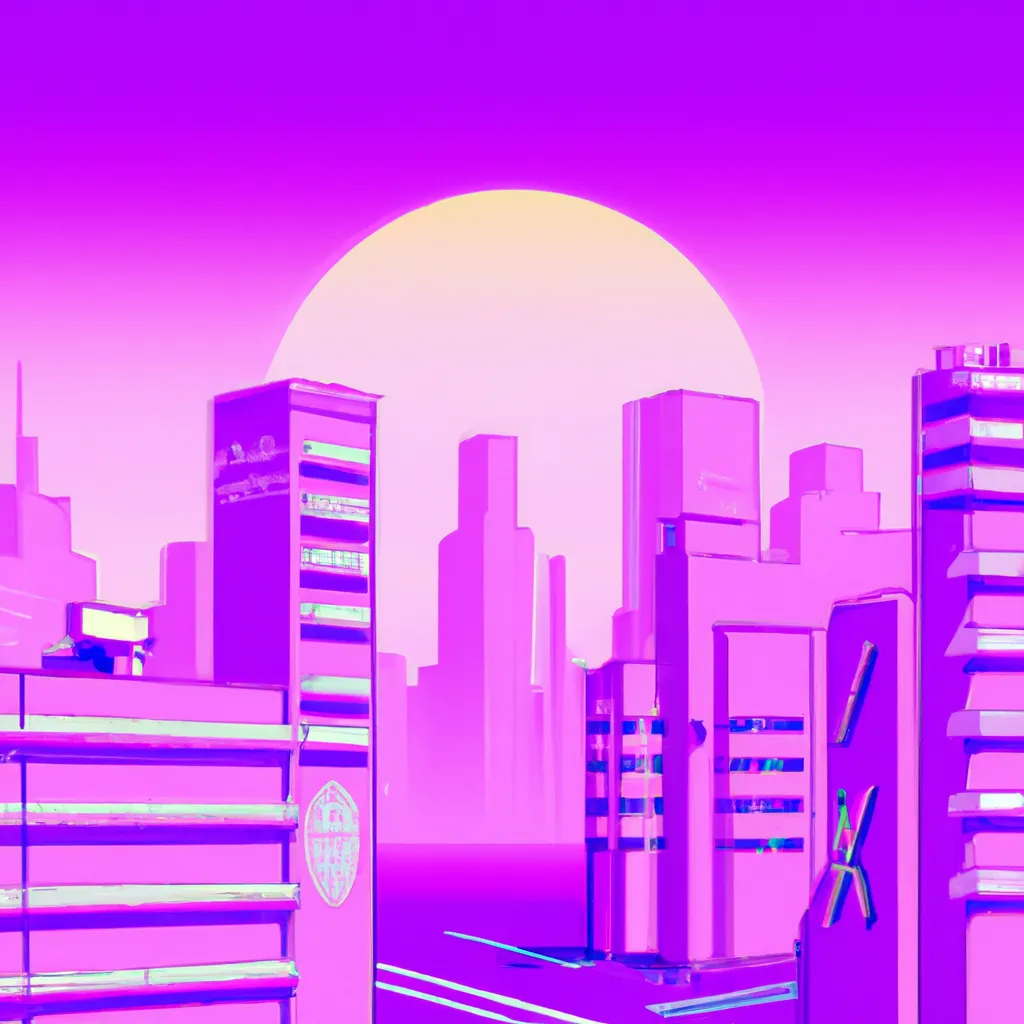 A futuristic city in vaporwave style | OpenArt