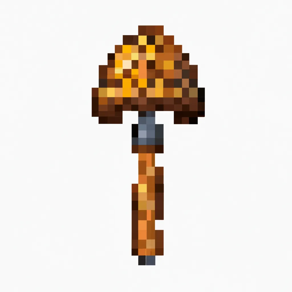 pixelart rpg wooden pick icon in minecraft texture s... | OpenArt