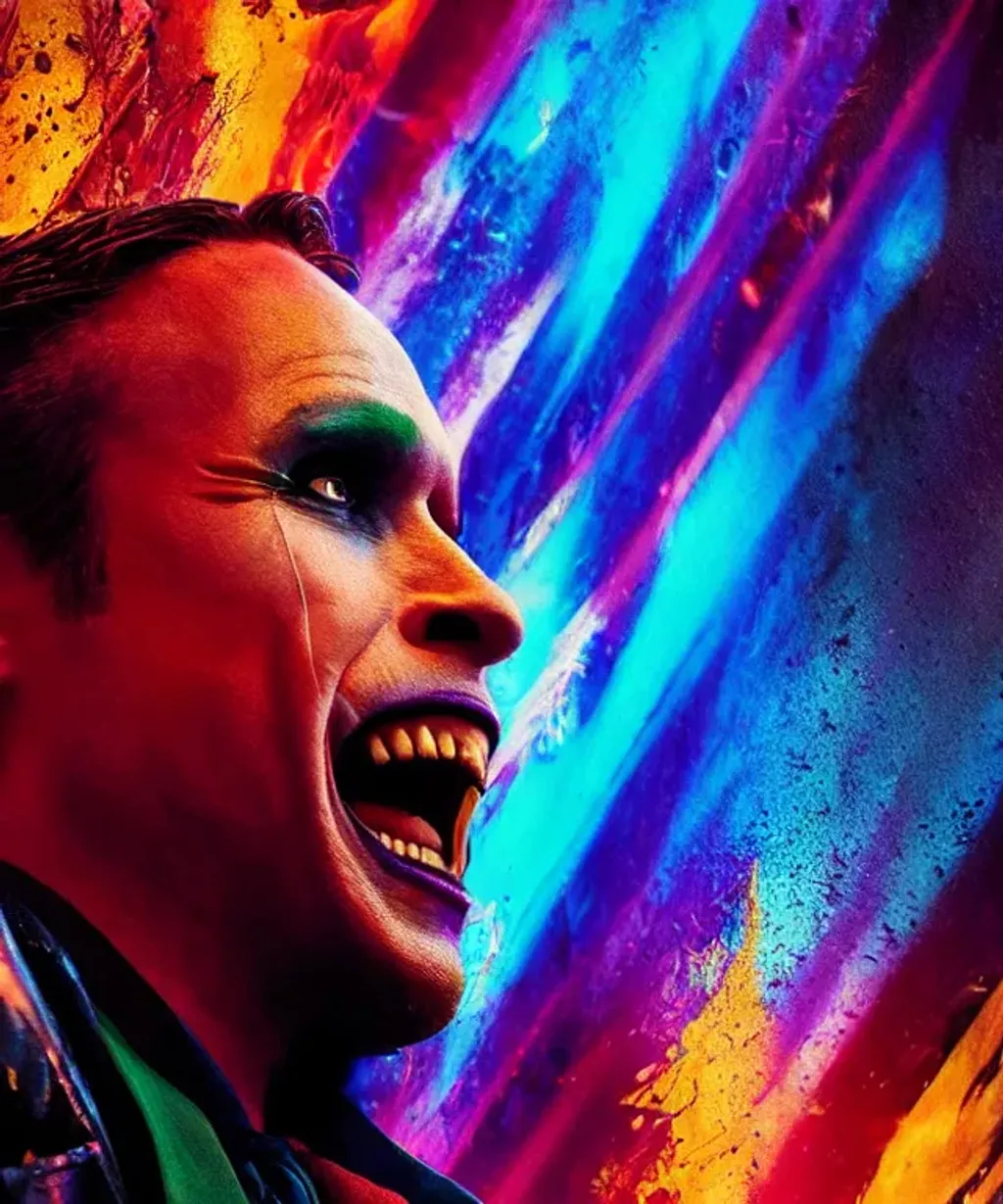 vivid dripping colors Joker, Jered Leto vivid color... | OpenArt
