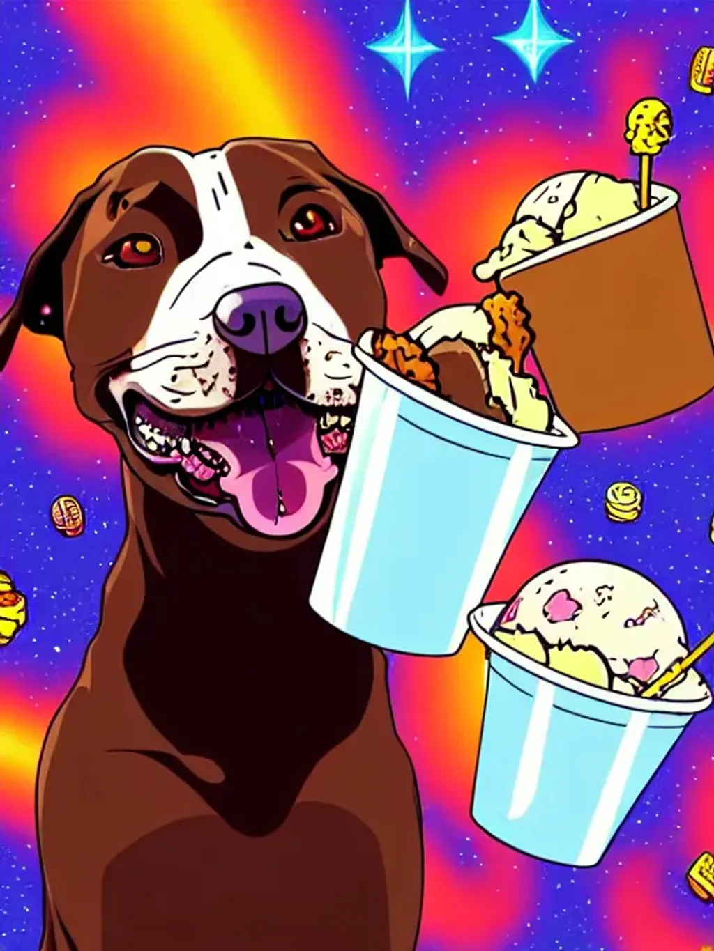 cartoon dog smoking weed | OpenArt