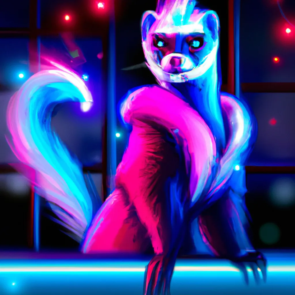 stellaris ferret culture, refined cyberpunk 1980's t... | OpenArt