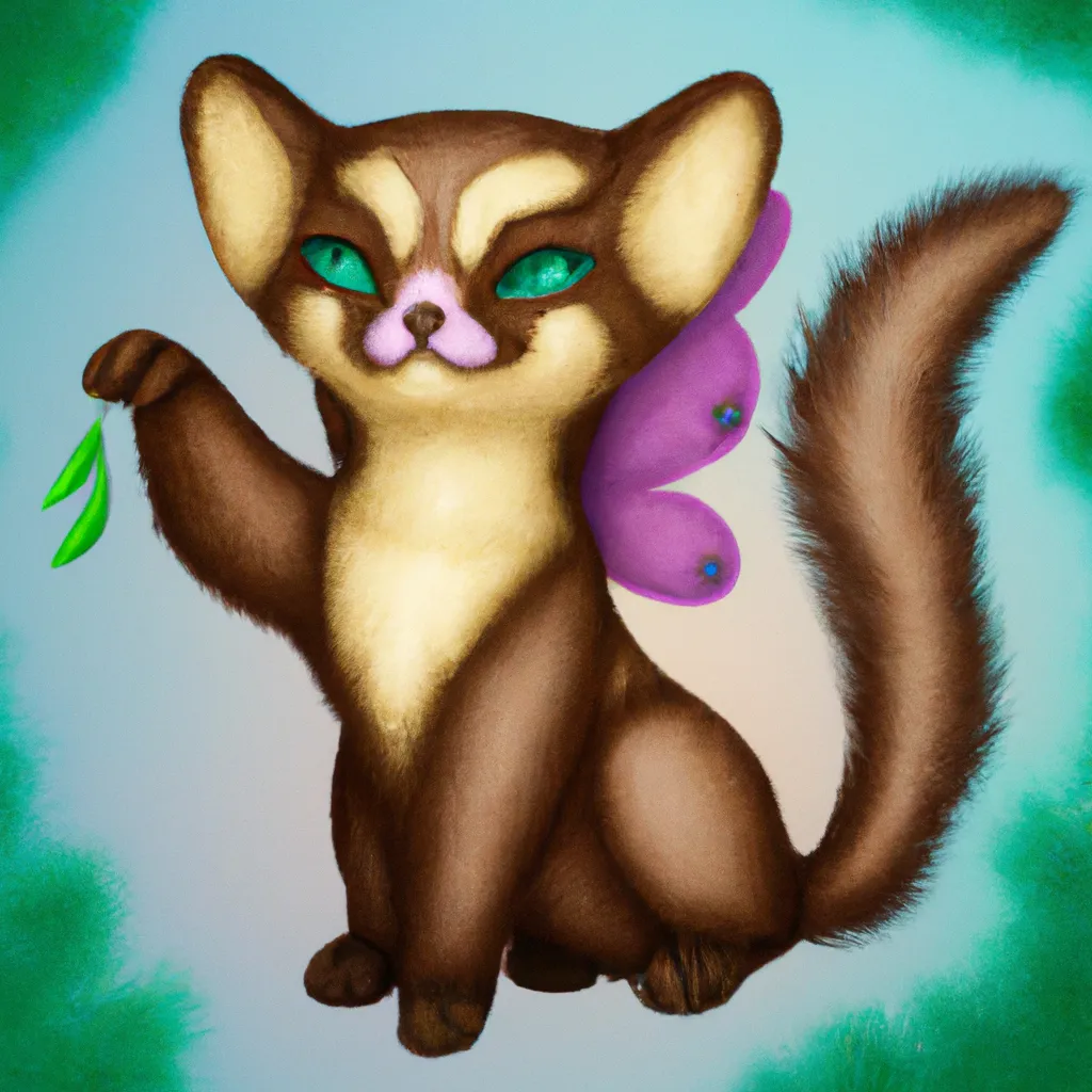 cute fairy weasel fantasy art | OpenArt