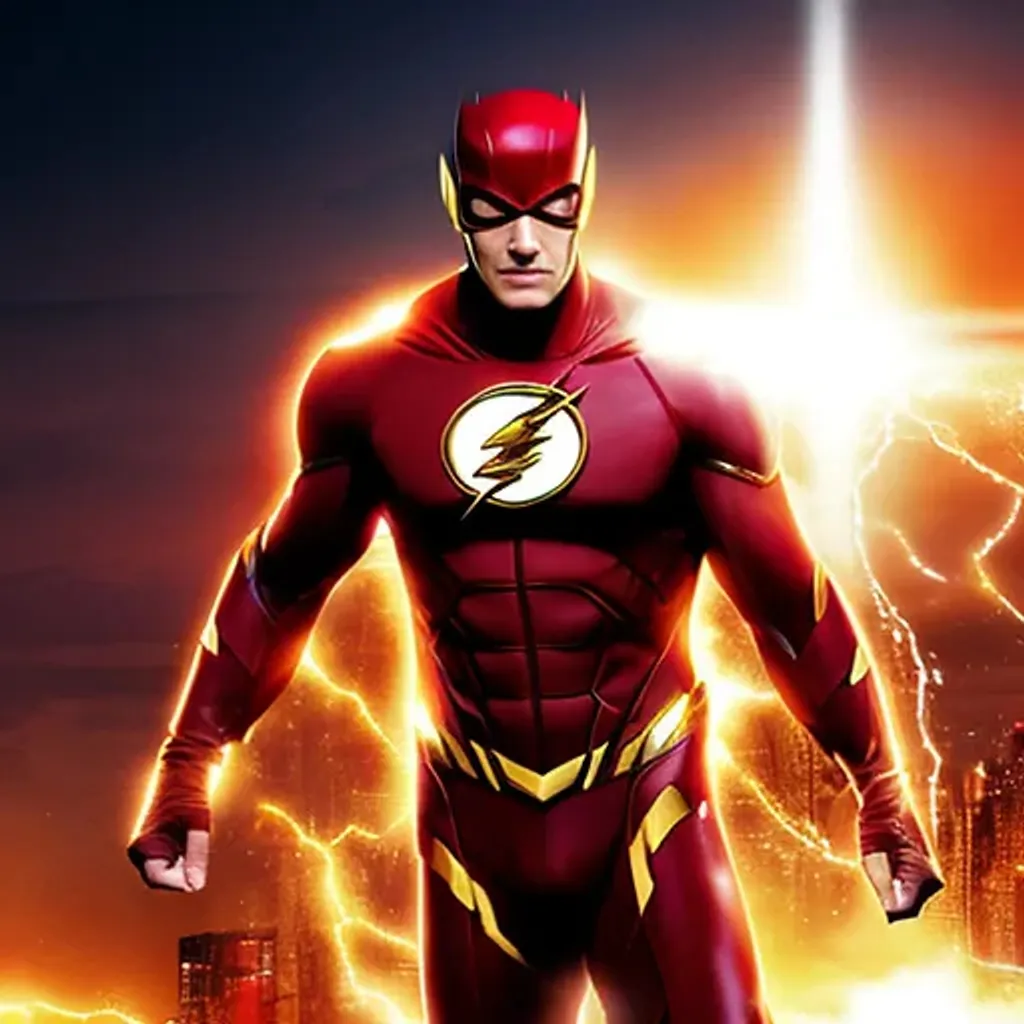 barry allen running,2d style | OpenArt