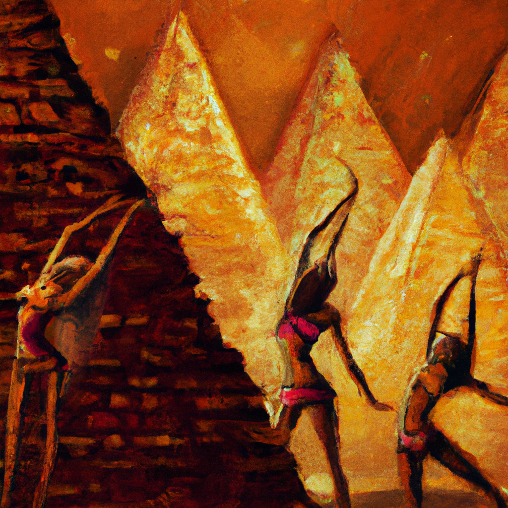 detailed painting of ballerinas dancing in the pyram... | OpenArt