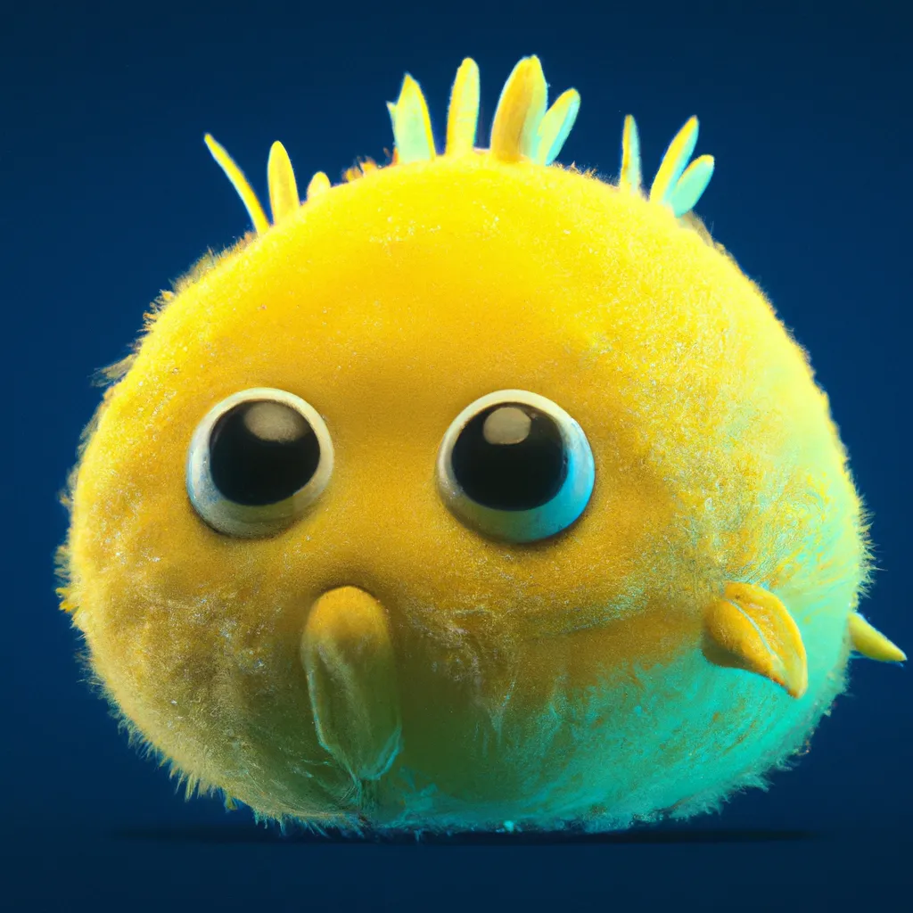 cutest extra fluffy 3d Lemon creature on earth with... | OpenArt