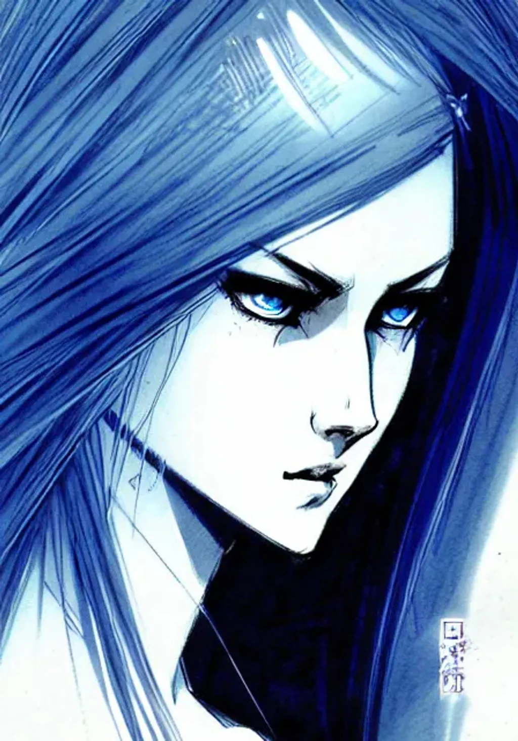 cinematic sketch portrait beautiful female with brig... | OpenArt