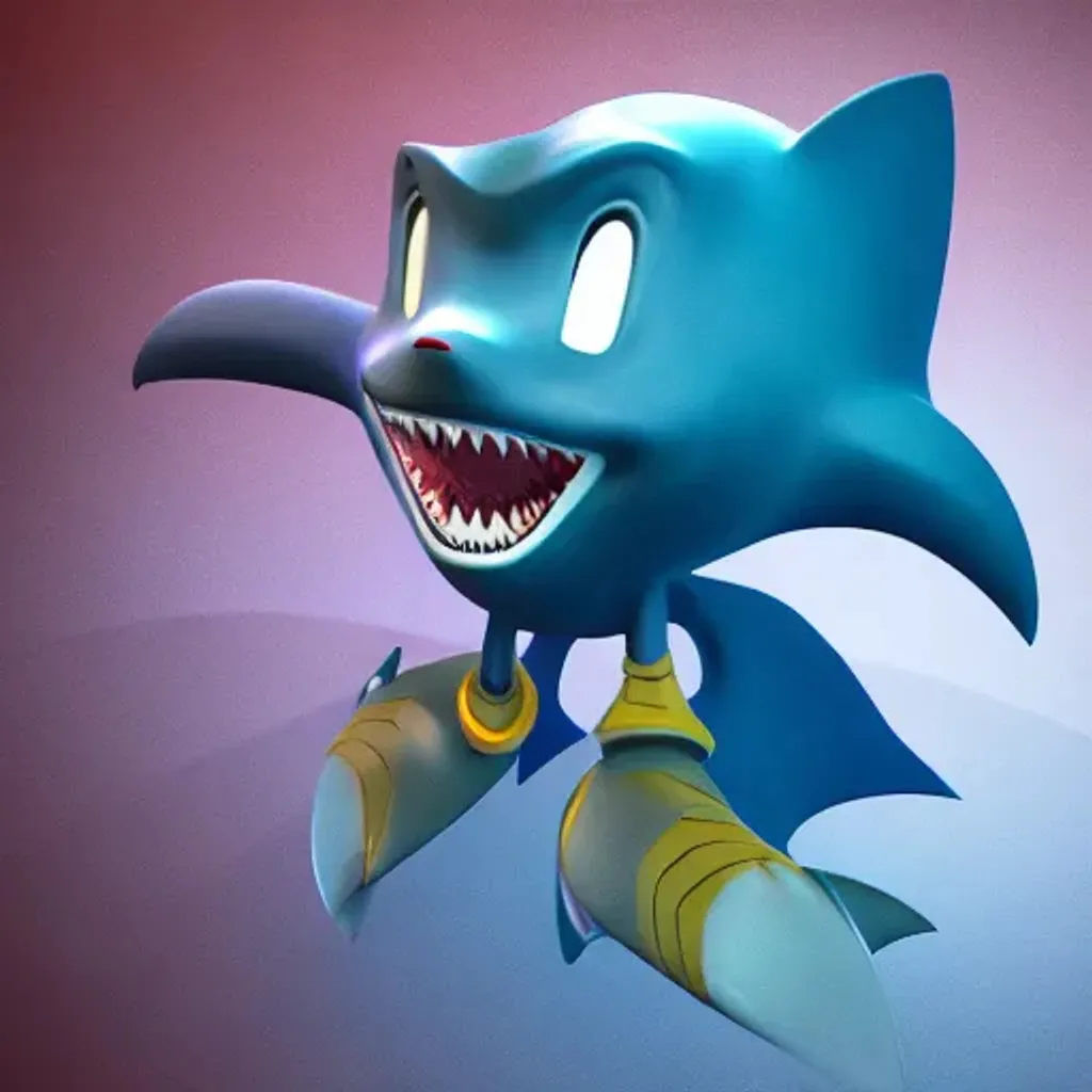 Anthro cat with shark tail and colours | OpenArt