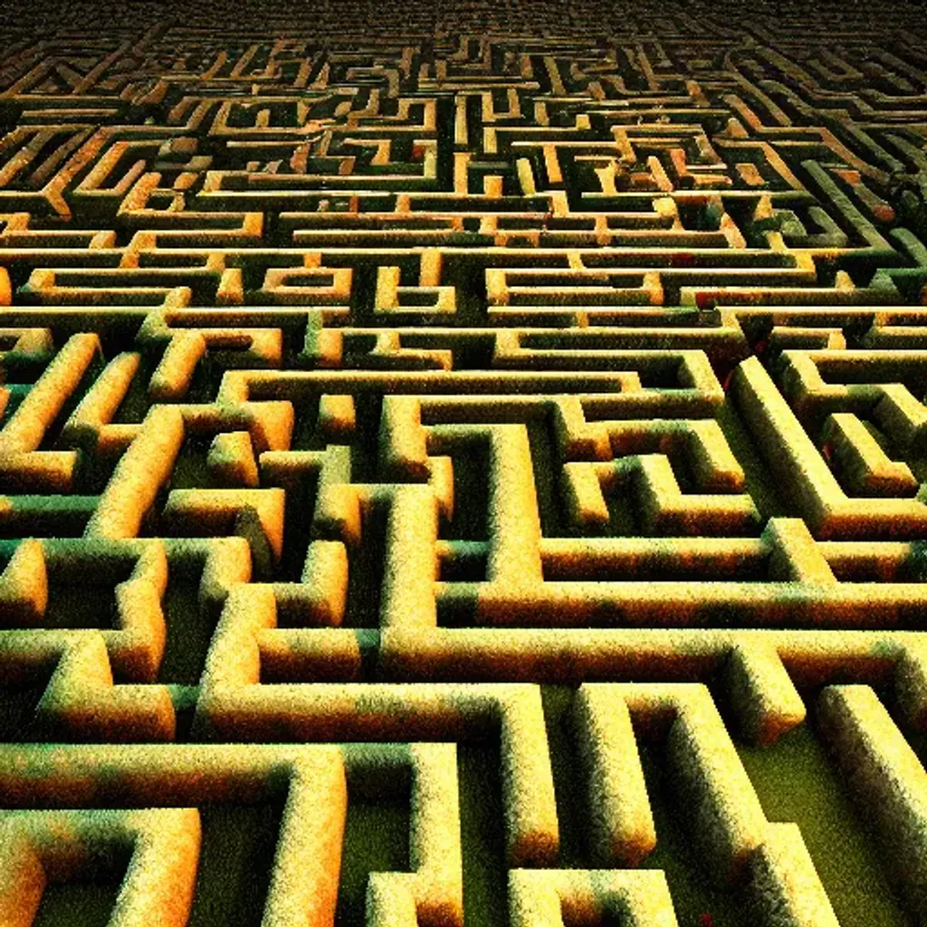 Labyrinth hedge maze, True Realism, hyper-realistic,... | OpenArt