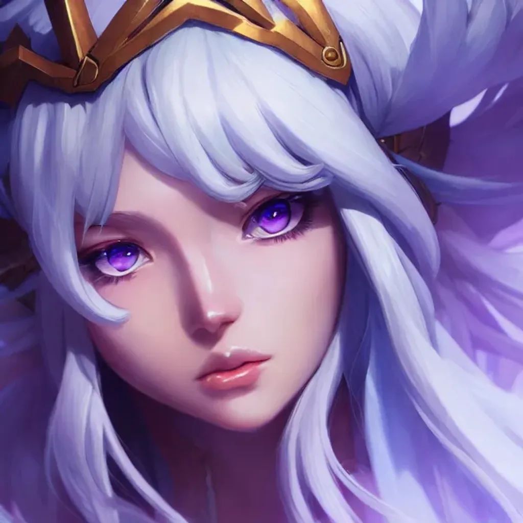 Closeup full size art of a {crystal maiden dota2}, s... | OpenArt