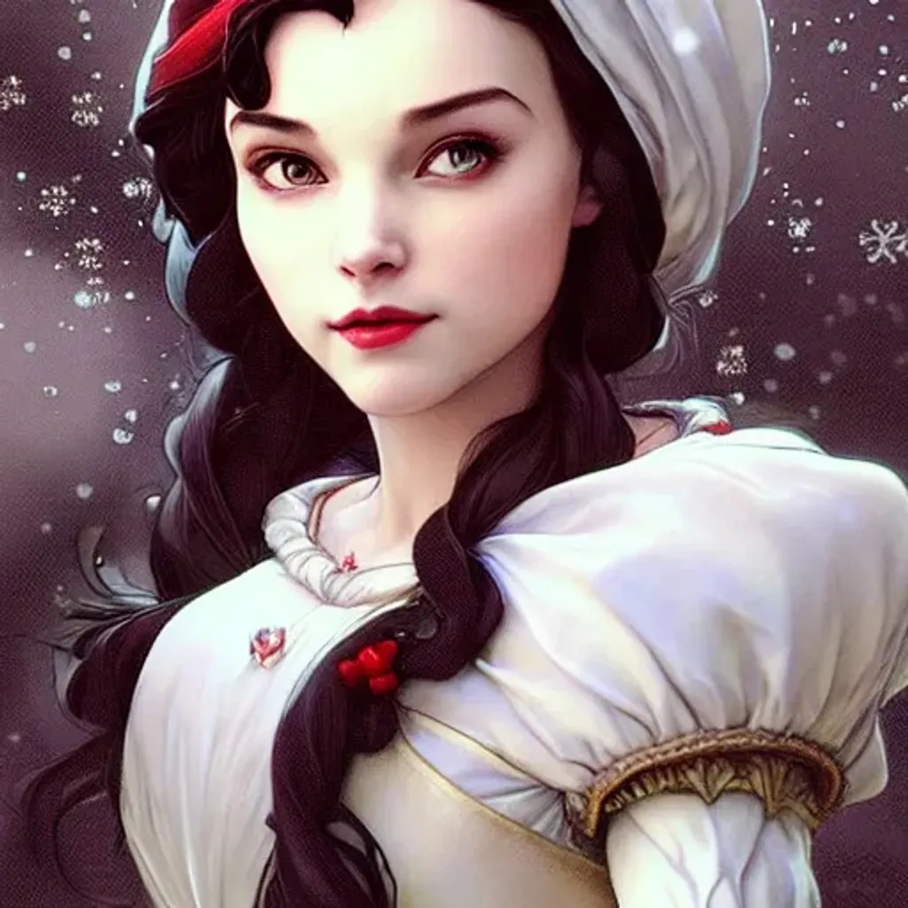 Snow White as a vampire queen, intricate, elegant, h... | OpenArt