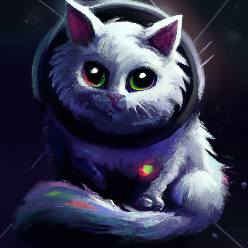 intergalactic cat, digital art | OpenArt