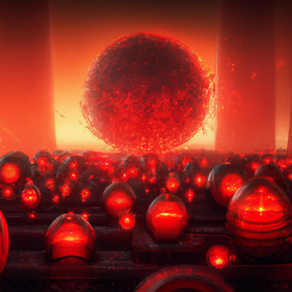 red spheres in a hi resolution business transformation | OpenArt