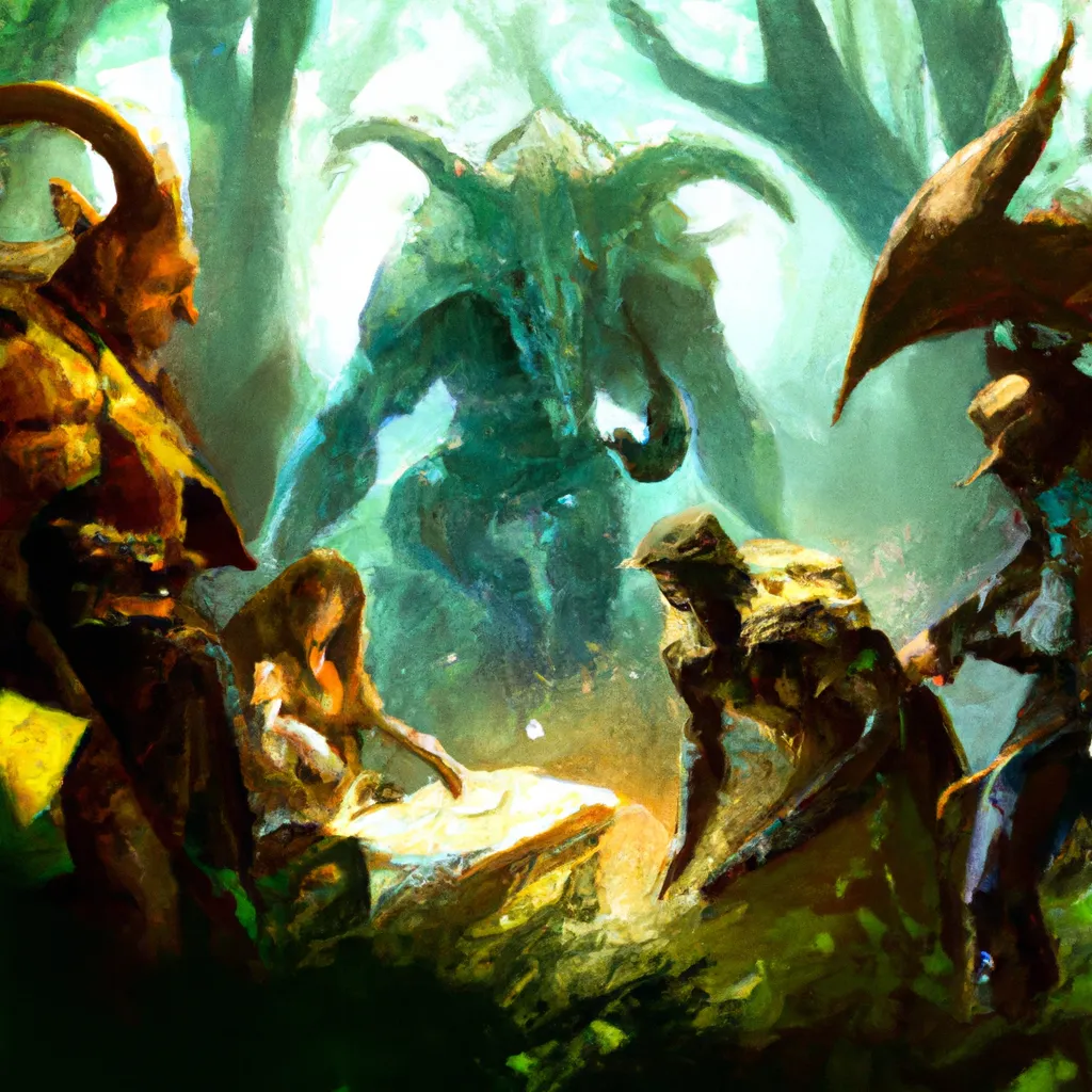 Dungeons and Dragons, DnD heroes fighting an evil wi... | OpenArt