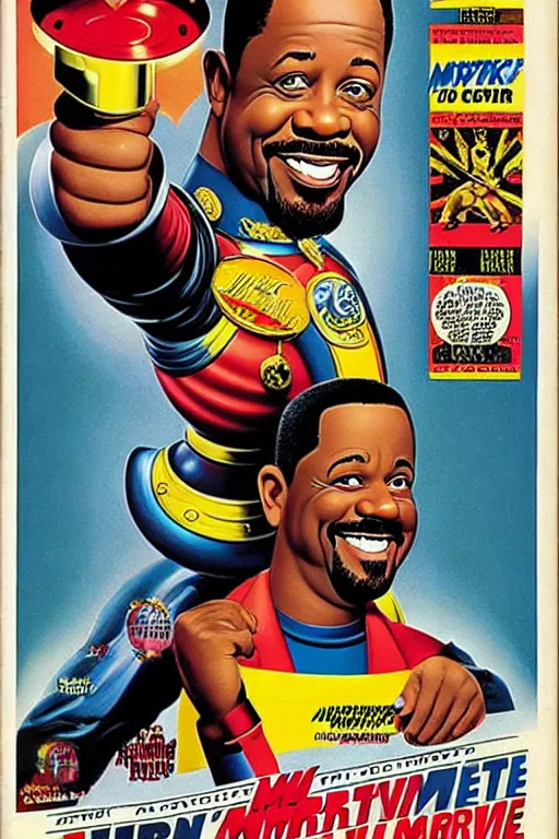 Martin Lawrence, smiling, caricature, comic book, fu... | OpenArt
