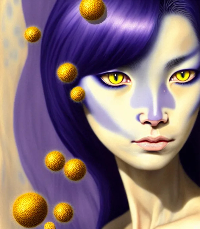 (( woman-cat shapeshifter)) indigo cream mustard pin... | OpenArt