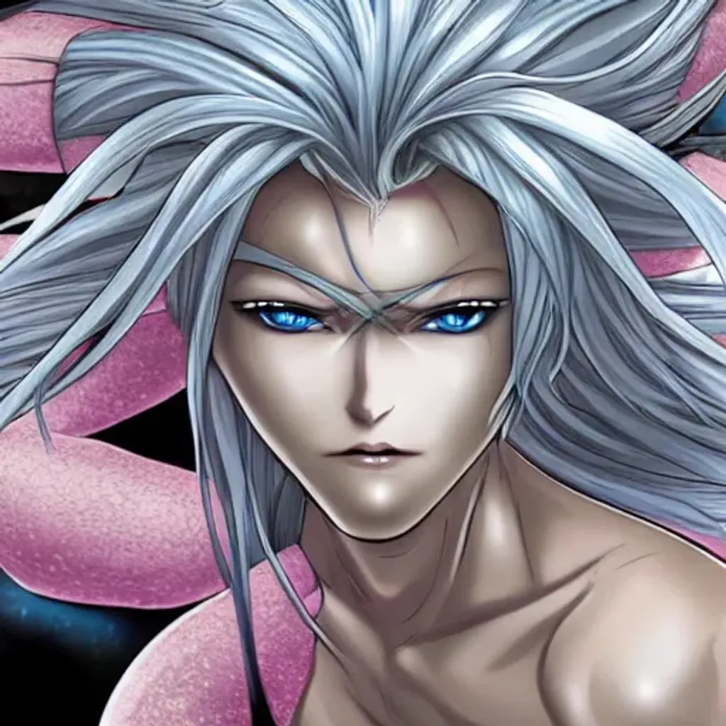 Super hero albino woman with anime manga features; n... | OpenArt