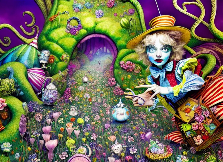 hyper detailed, Alice in Wonderland, Magic-Backgroun... | OpenArt