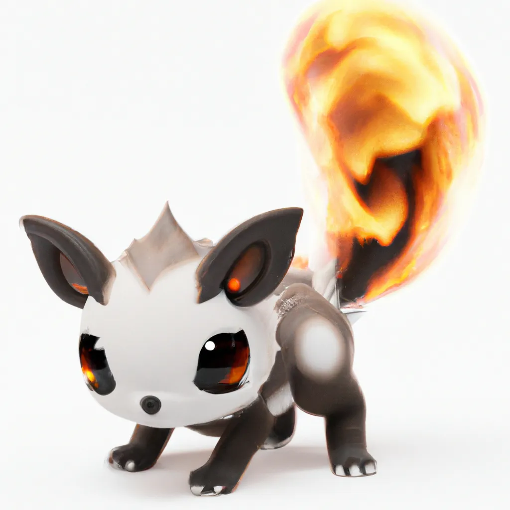 fire/ghost type spotted skunk, skunk pokemon, cute p... | OpenArt